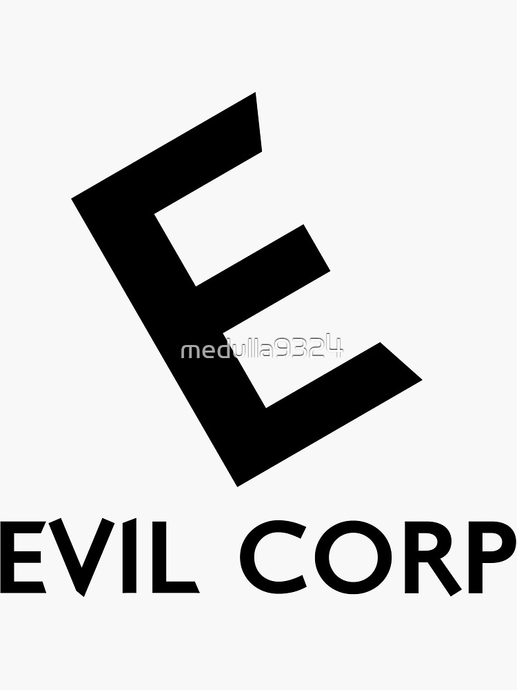 "Evil Corp (Mr. Robot)" Sticker for Sale by medulla9324 | Redbubble