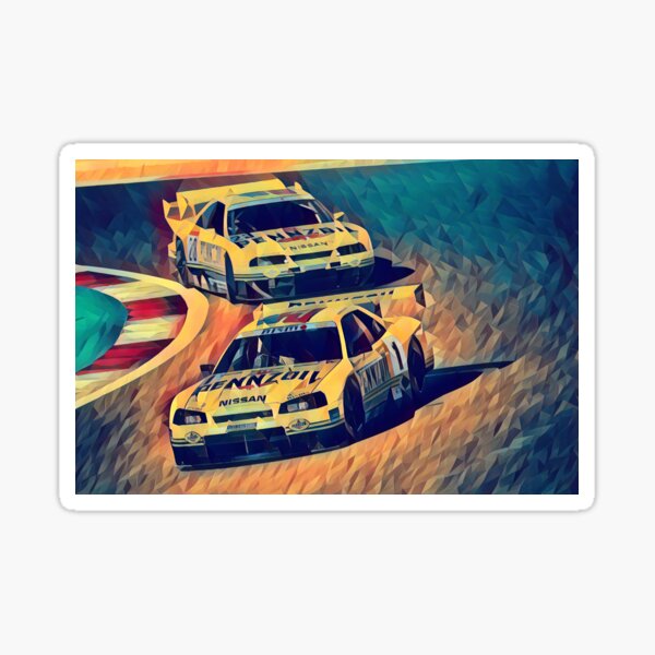 "Nissan Skyline GTR R33 R34 Pennzoil" Sticker for Sale by JeffReding ...