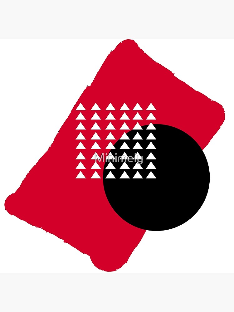 "Minimalist Design Black Red, Figures " Poster for Sale by Minimely ...