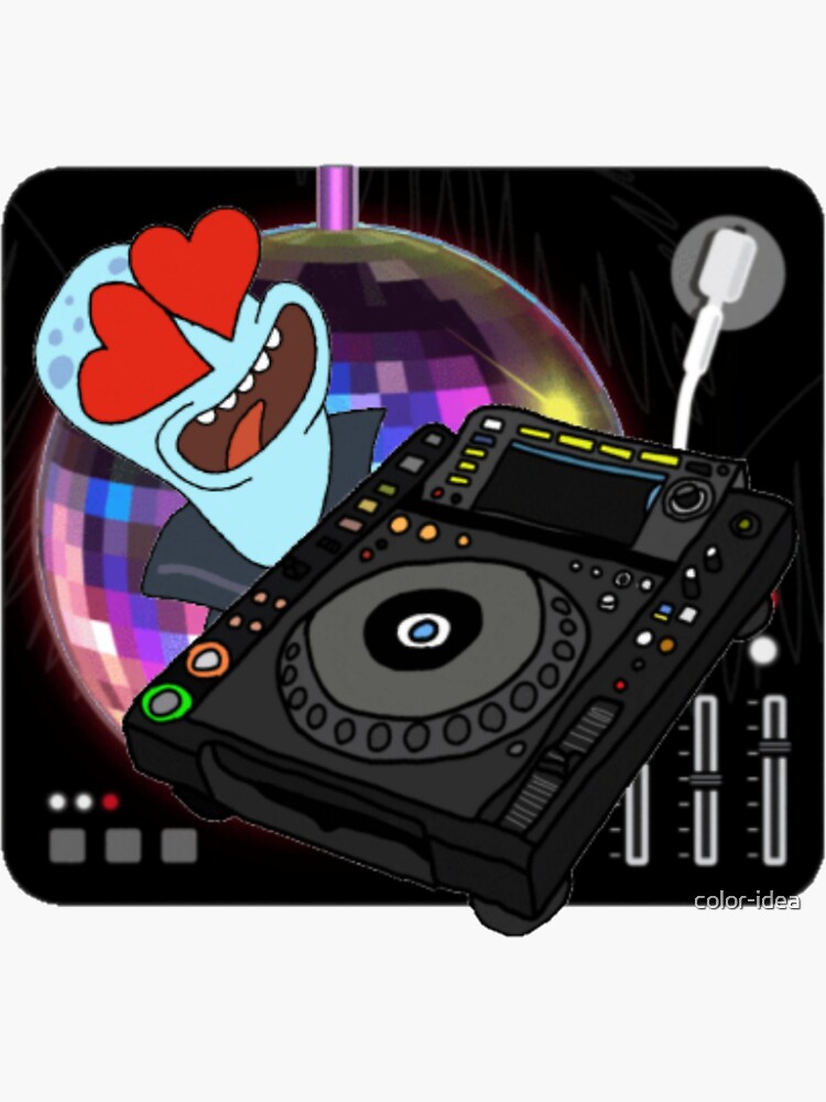 "Dj Aliens sticker" Sticker by color-idea | Redbubble