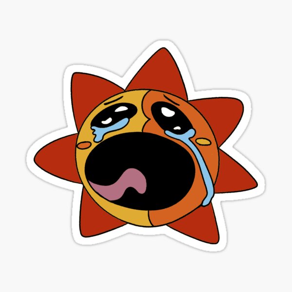 "Crying Sun" Sticker for Sale by obicmarker | Redbubble