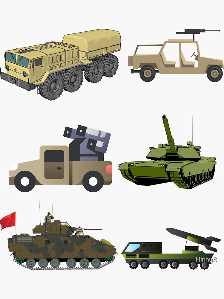 "military vehicles" Sticker by Hinny8 | Redbubble