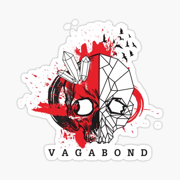 "Vagabond" Sticker by TattooVagabond | Redbubble