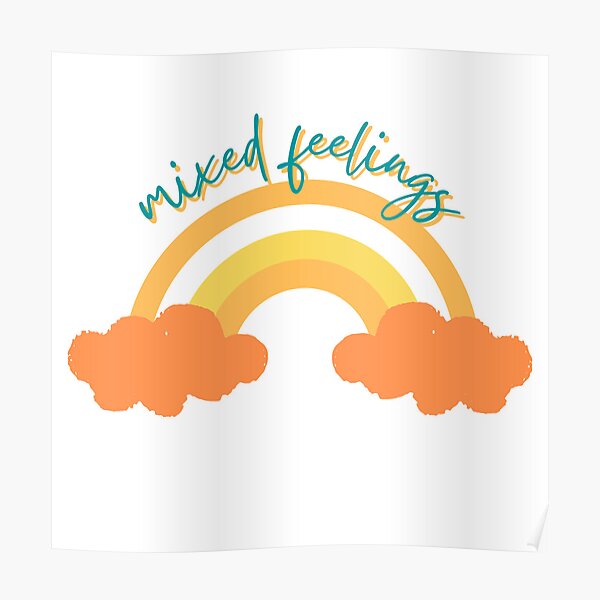 "Mixed feelings yellow rainbow" Poster for Sale by michelethesilva ...
