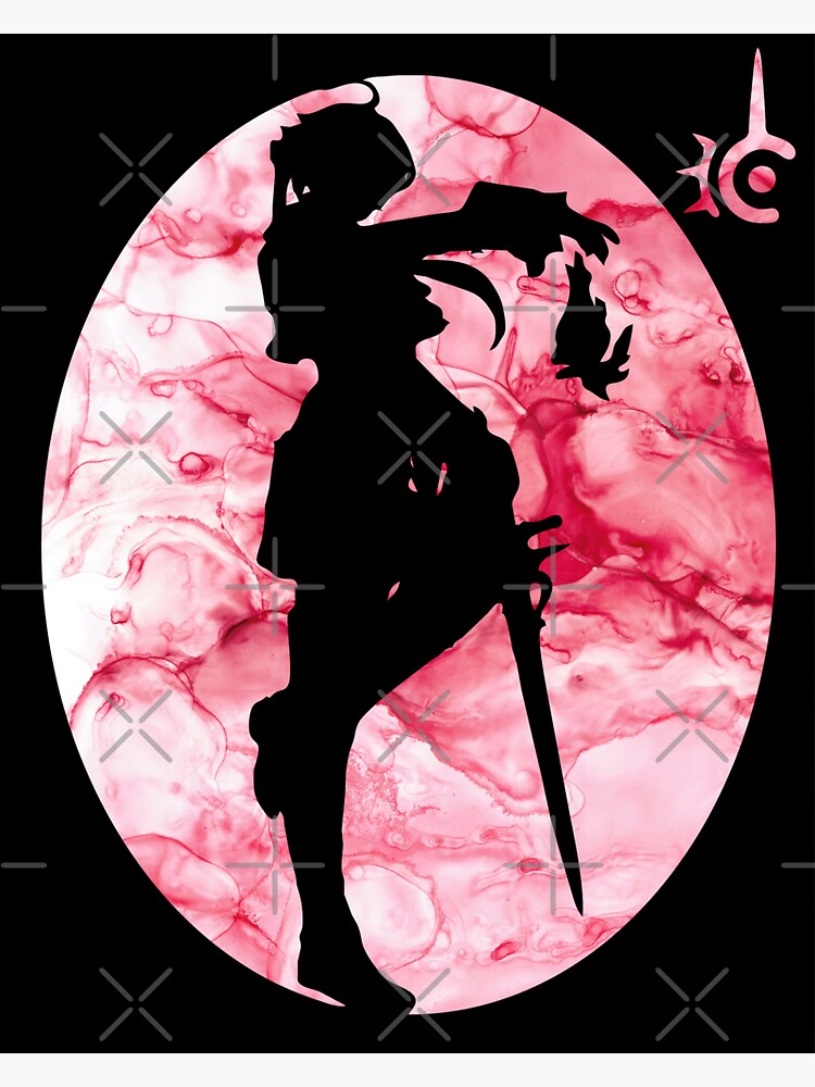"FFXIV Alisae Red Mage Shadowbringers Silhouette" Sticker for Sale by ...
