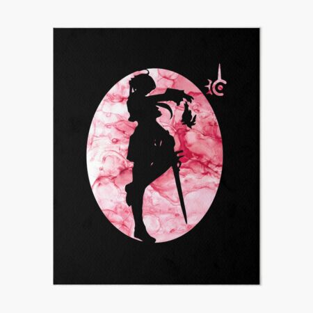 "FFXIV Alisae Red Mage Shadowbringers Silhouette" Art Board Print for ...