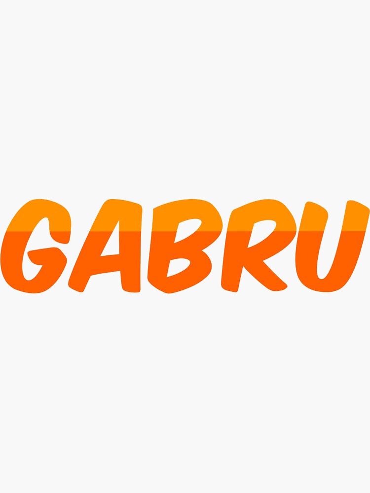 "Gabru " Sticker for Sale by MallsD | Redbubble