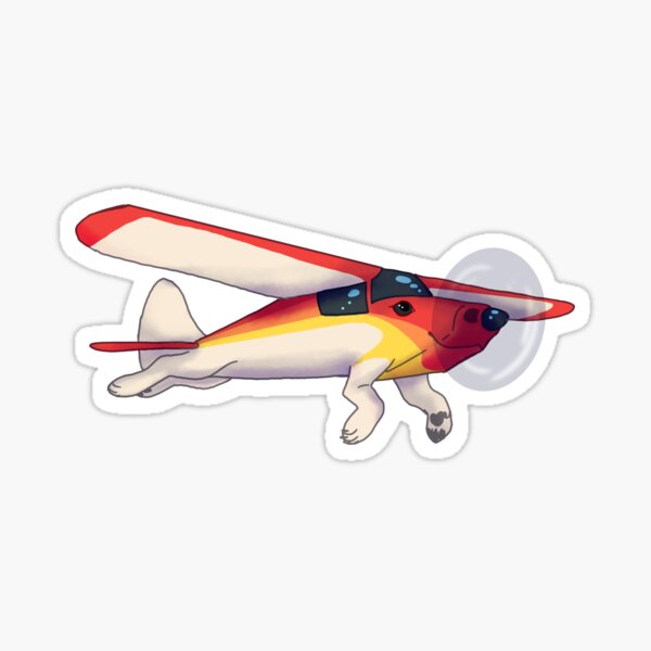 "Pacer Planecat" Sticker for Sale by voughtcorsair | Redbubble