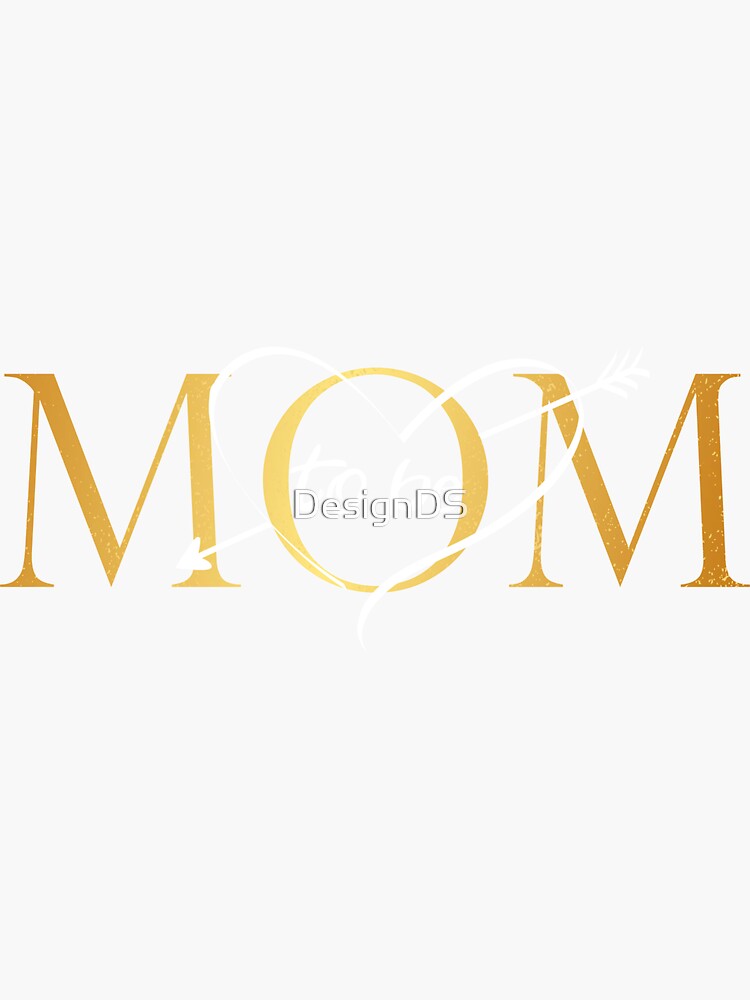 "mom to be" Sticker by DesignDS | Redbubble