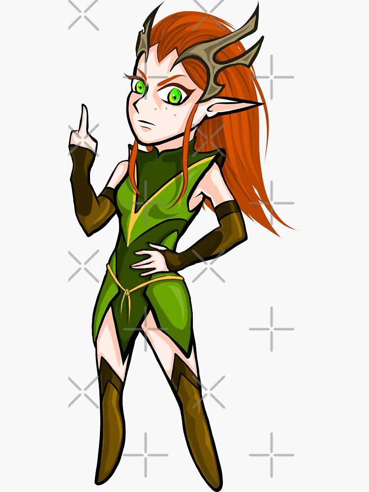 "Keyleth chibi" Sticker by Ishtamari | Redbubble