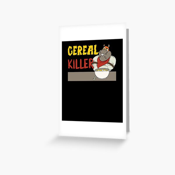Tarjetas de felicitación «Corn Flakes Asesino en serie Parodia Asesino ...