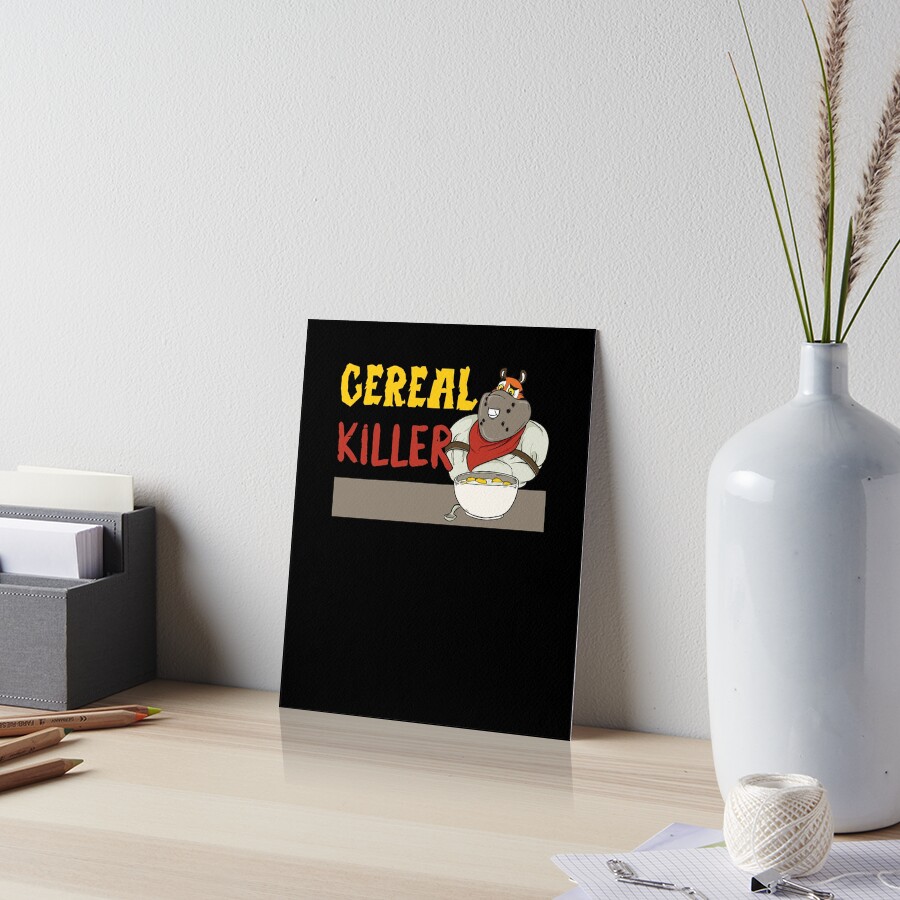 Lámina rígida «Corn Flakes Asesino en serie Parodia Asesino de cereales ...