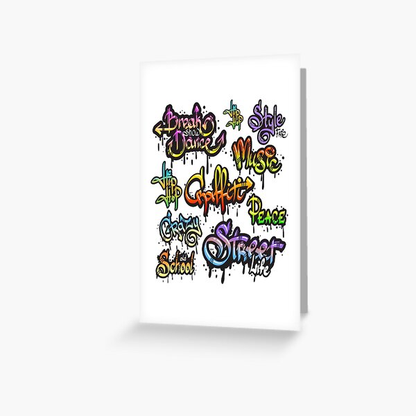 "Street Art Grafiti" Greeting Card for Sale by Almight Store | Redbubble