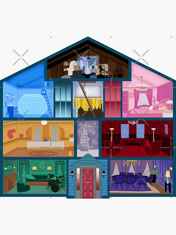 "Lover House" Sticker for Sale by Krembo | Redbubble