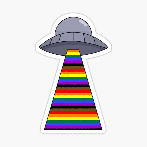 "Poc Rainbow UFO" Sticker by isorithm0 | Redbubble