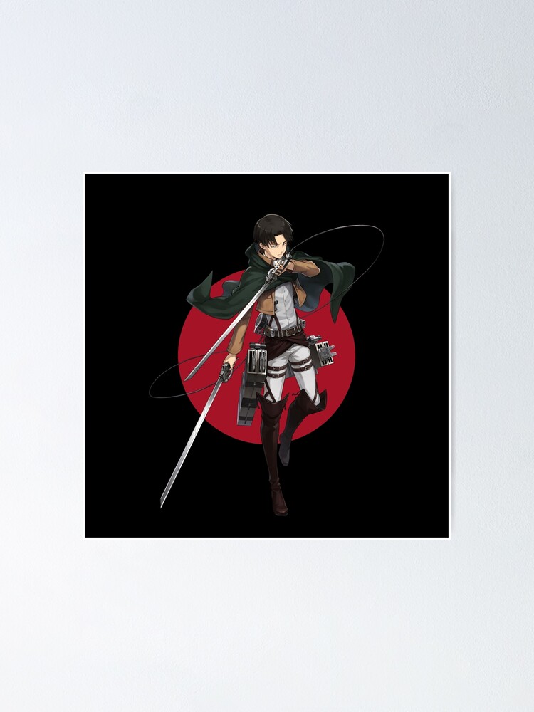 "Attack on Titan — Levi Blood Moon (Shingeki no Kyojin)" Poster by ...