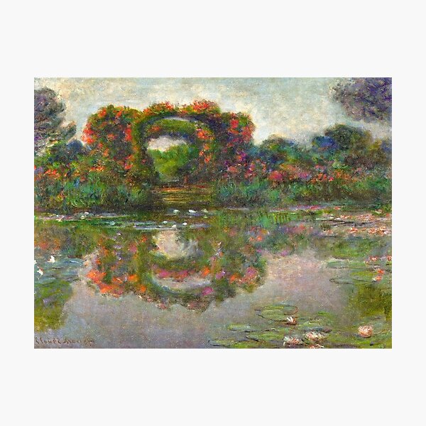 "Claude Monet's Rose Flowered Arches at Giverny" Photographic Print for ...