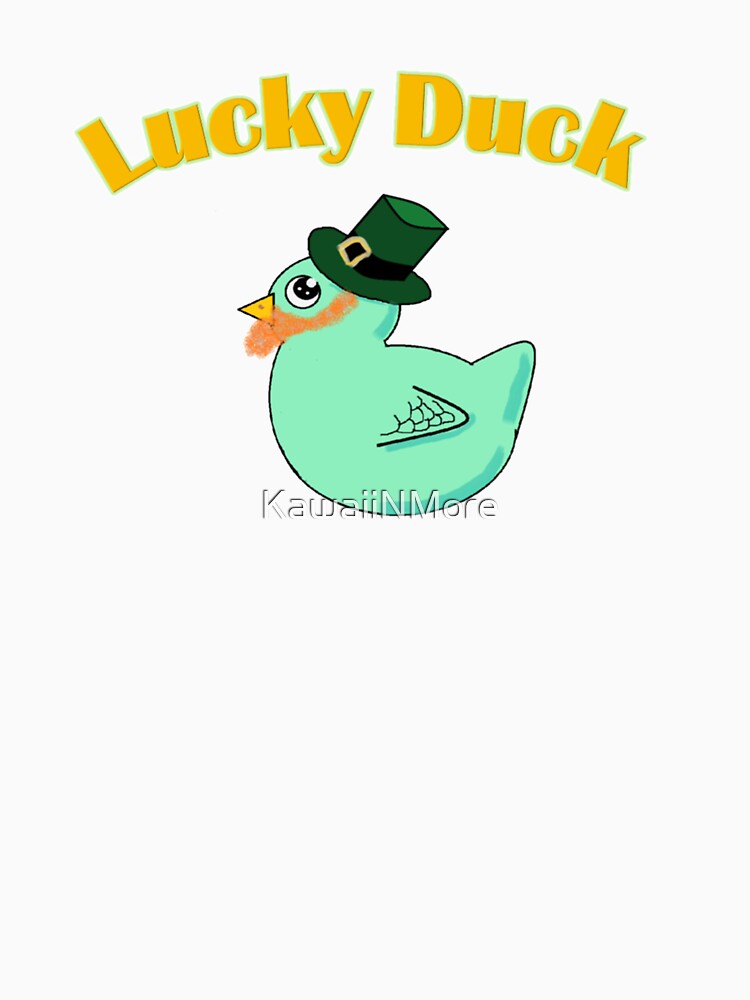 "Lucky Duck" T-shirt for Sale by KawaiiNMore | Redbubble | lucky duck t ...
