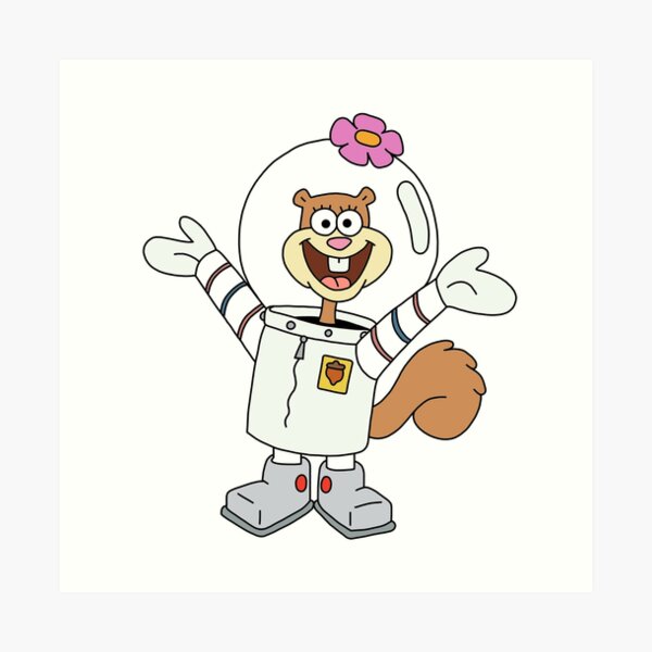 "Sandy Cheeks" Art Print for Sale by EmmelineKlatt | Redbubble