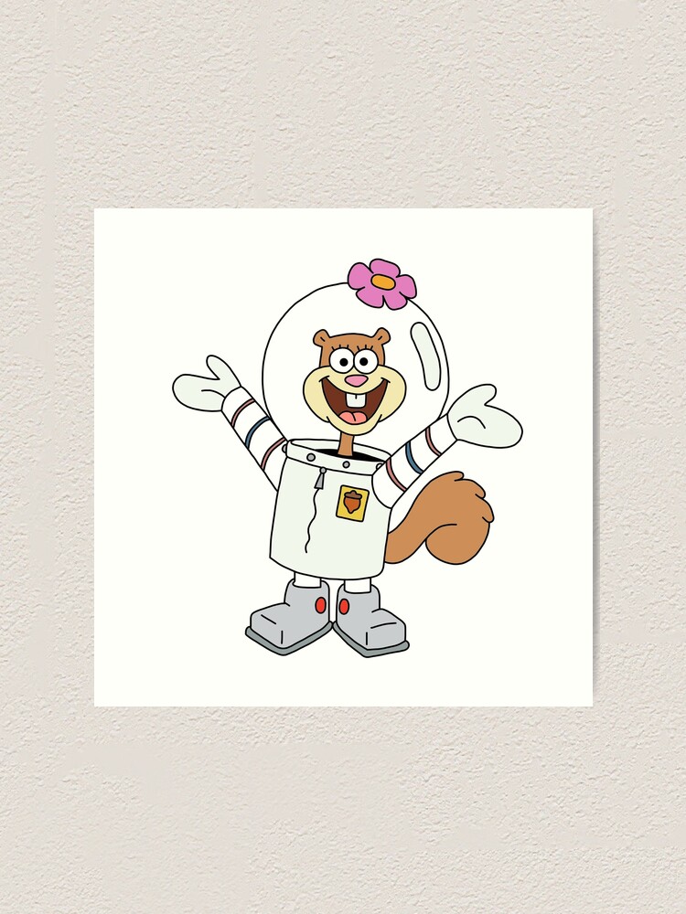 "Sandy Cheeks" Art Print for Sale by EmmelineKlatt | Redbubble