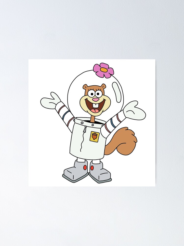 "Sandy Cheeks" Poster for Sale by EmmelineKlatt | Redbubble