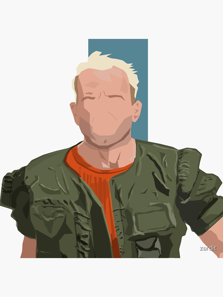 "Corbin Dallas - The Fifth Element" Sticker by zardit | Redbubble