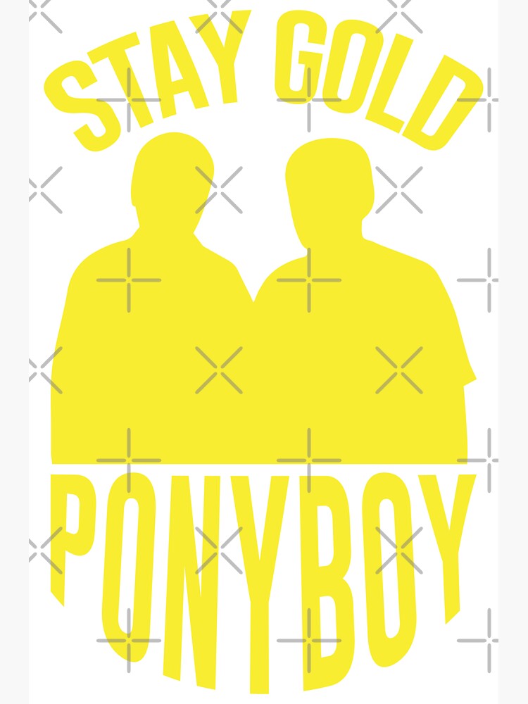 "Stay Gold Ponyboy" Sticker by B-F-I | Redbubble