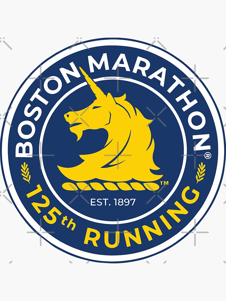 "BOSTON MARATHON" Sticker by wondercreep | Redbubble