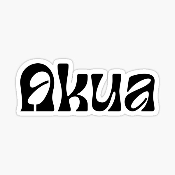 "Akua" Sticker for Sale by NessaArtShop | Redbubble