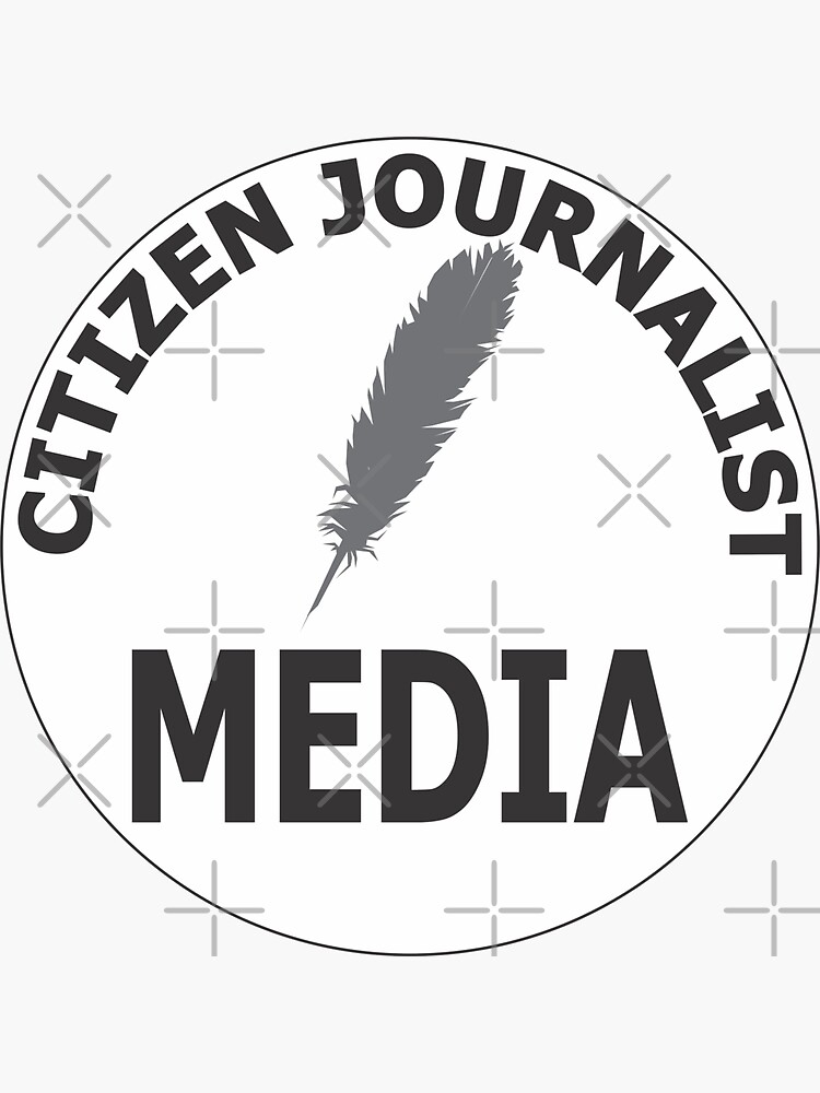 "Citizen Journalist Media Reporter" Sticker for Sale by RelicsOfTheDay ...