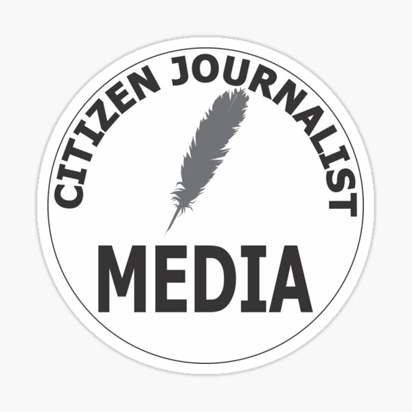 "Citizen Journalist Media Reporter" Sticker for Sale by RelicsOfTheDay ...