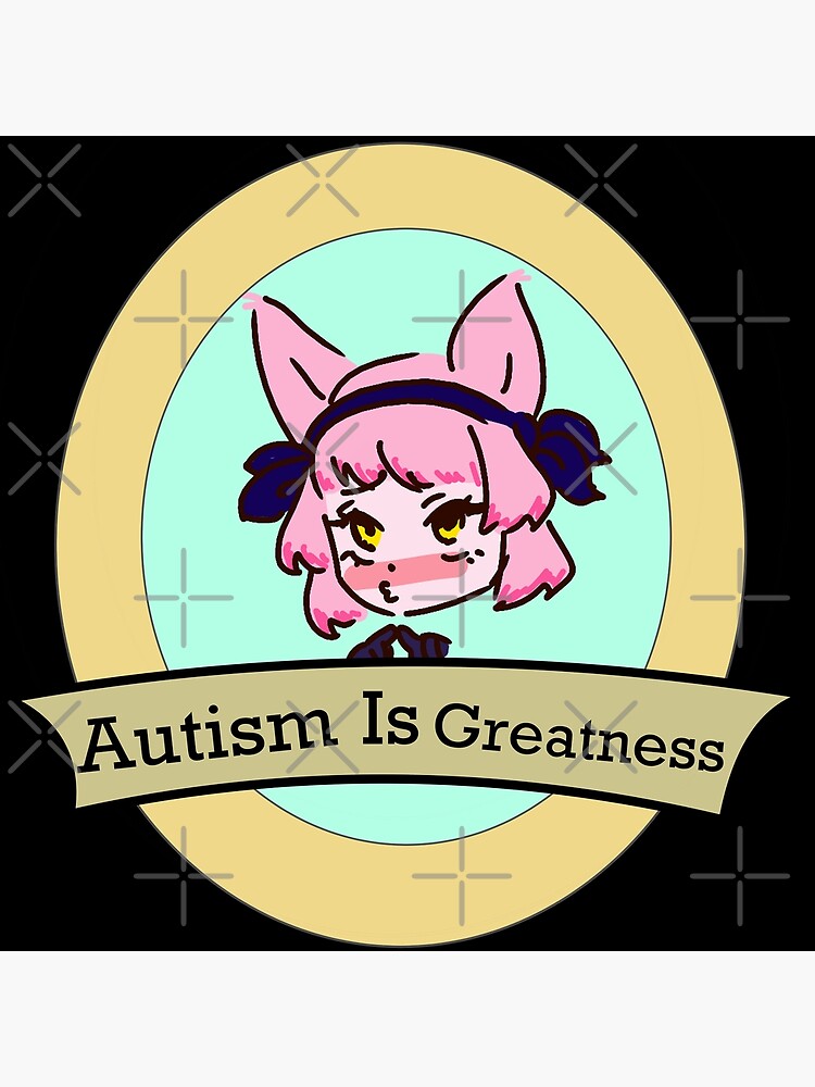 "Autism Is Greatness Pink Fox Girl" Poster for Sale by Nyamelon | Redbubble