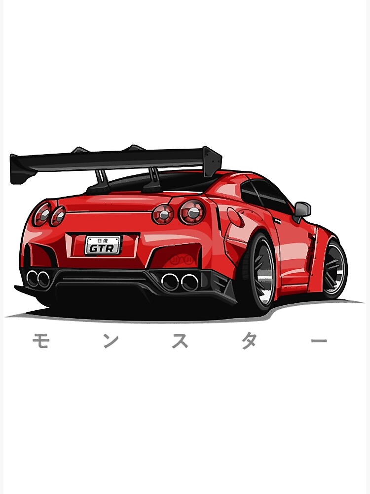 "GTR R35 Body Kit (Red) " Art Print by xpHLJYvc3 | Redbubble