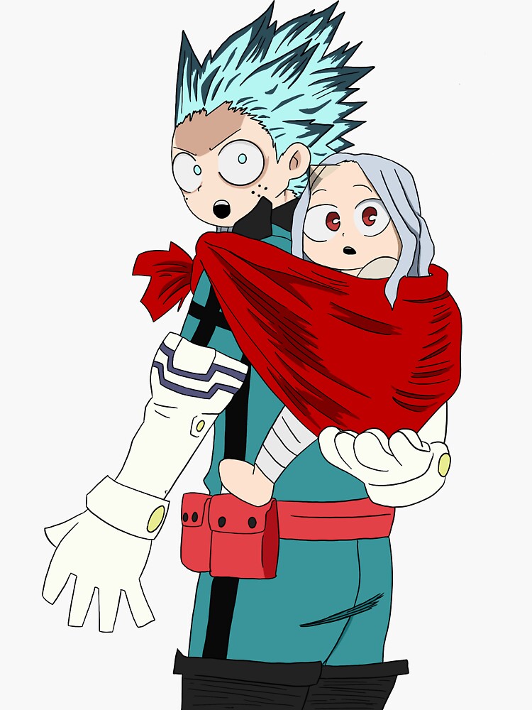 "Deku 100% with Eri" Sticker for Sale by Tomoose | Redbubble