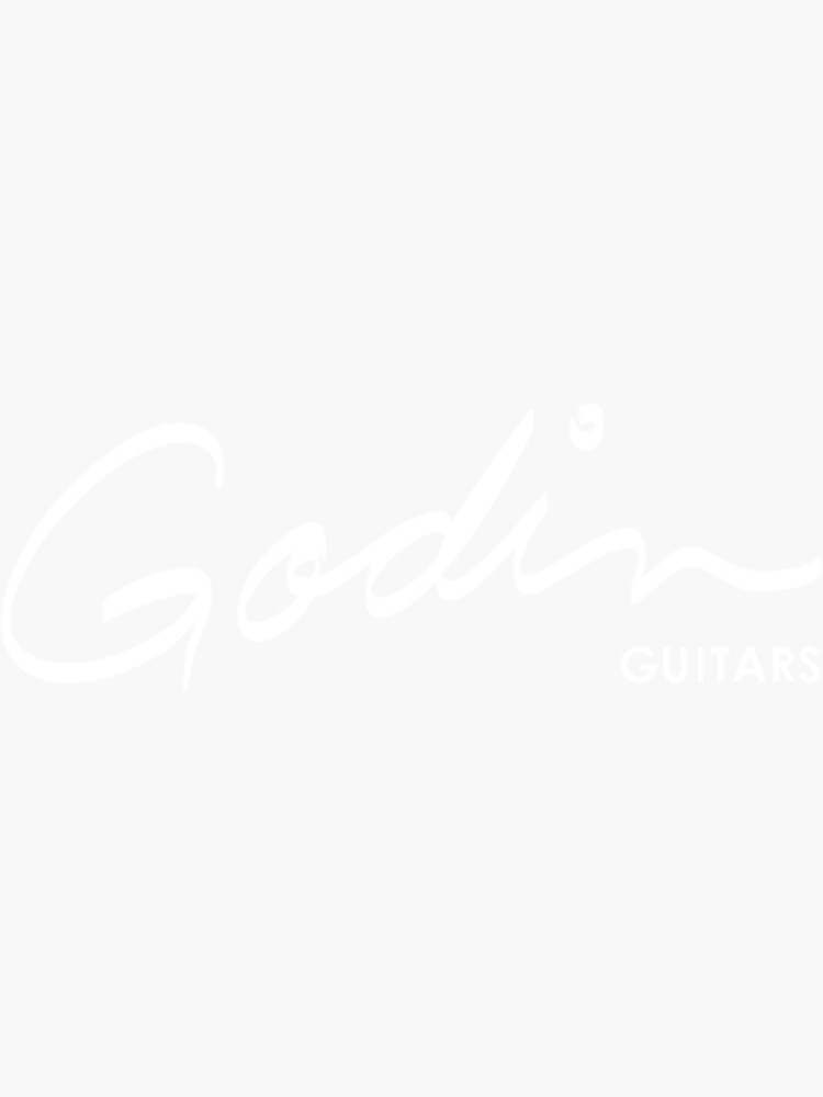 "Best Seller - Godin Guitars Logo Merchandise Essential" Sticker by ...