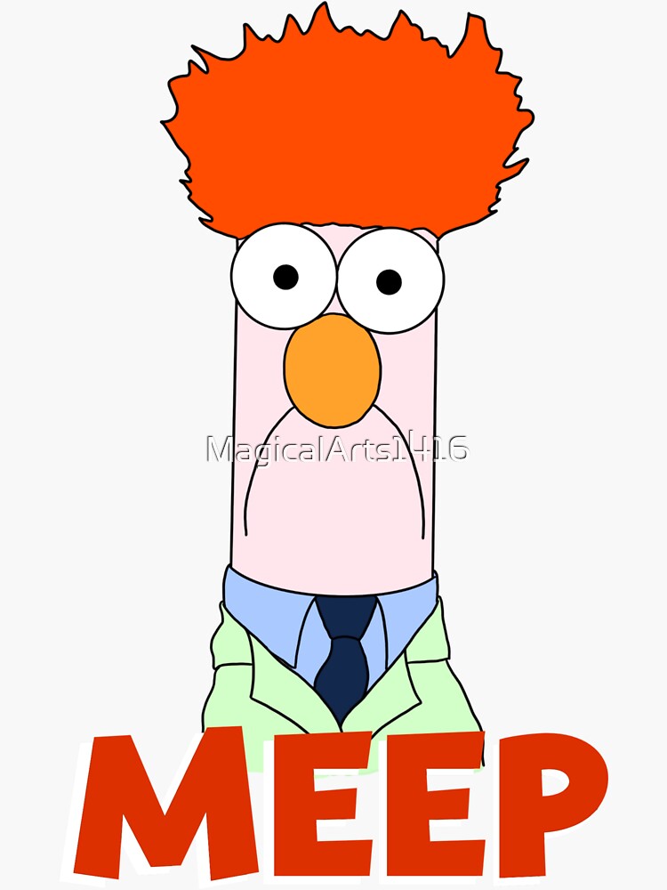 "Beaker" Sticker for Sale by MagicalArts1416 | Redbubble