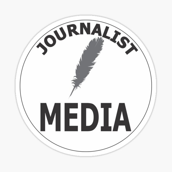 "Journalist Media Reporter Correspondent" Sticker for Sale by ...