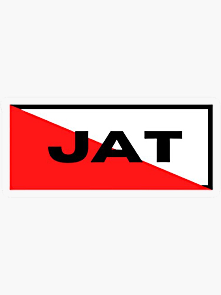 "JAT" Sticker for Sale by oTZIshirts99 | Redbubble