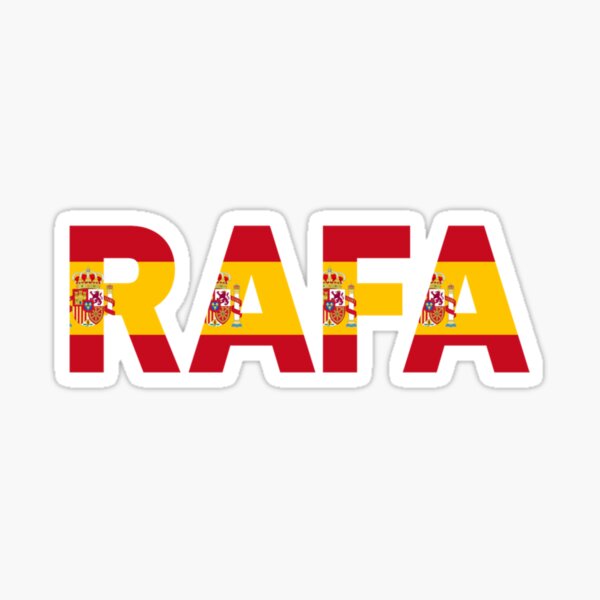 "RAFA " Sticker for Sale by HomeCosyDesk | Redbubble