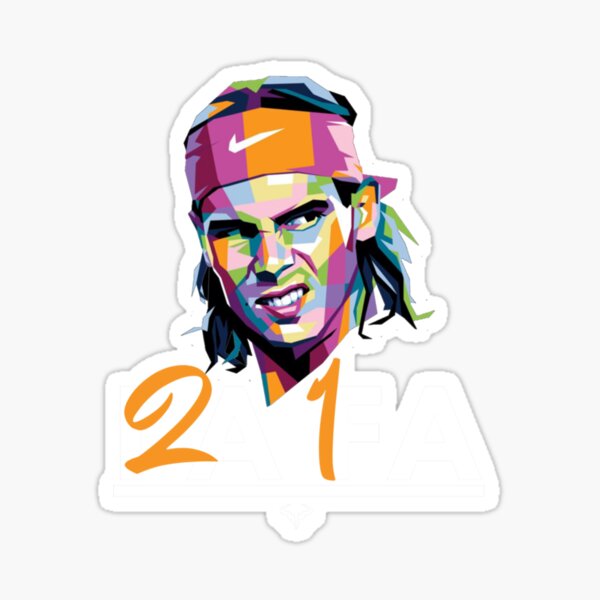 "rafa 21 " Sticker by HomeCosyDesk | Redbubble
