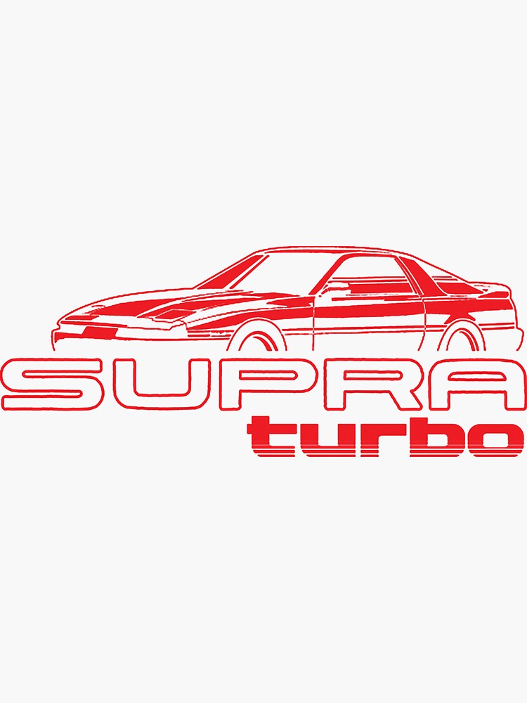 "Mk3 To.yota Supra Turbo" Sticker by Mwoll2908 | Redbubble