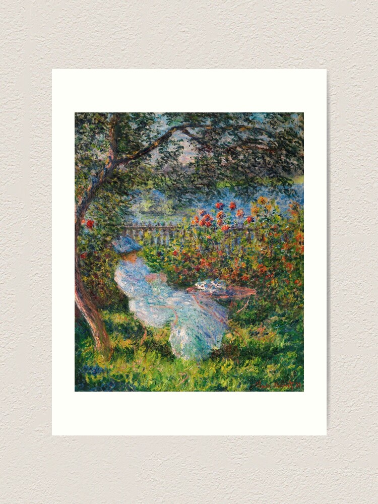"Alice Hoschede in the Garden by Monet" Art Print by GalleryGreats ...