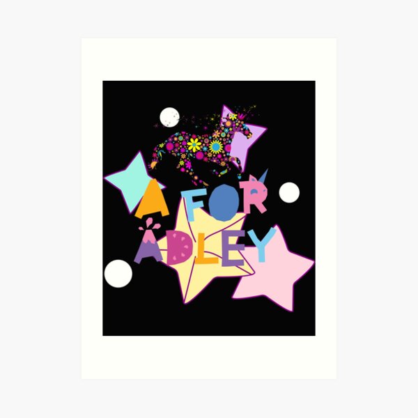 "a for adley Logo " Art Print for Sale by MamilyFamily | Redbubble