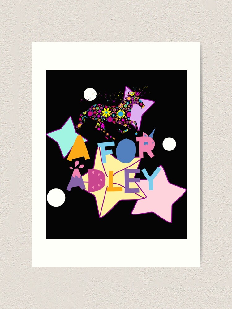 "a for adley Logo " Art Print for Sale by MamilyFamily | Redbubble