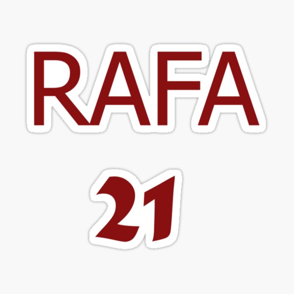 "RAFA 21 " Sticker by HomeCosyDesk | Redbubble