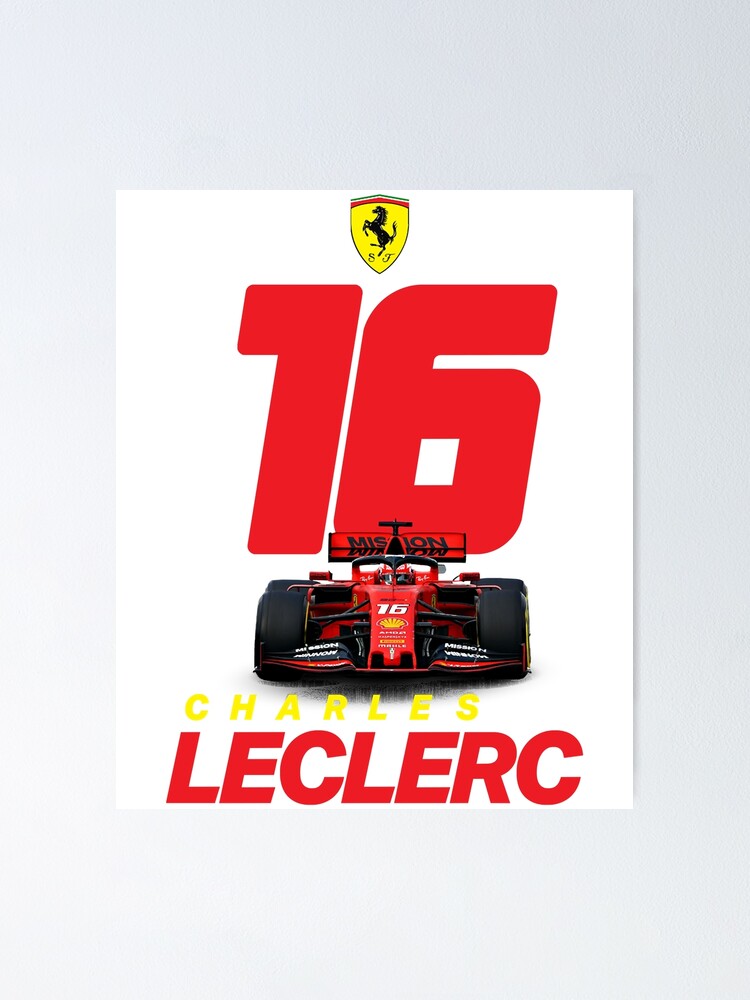"charles leclerc 16 For Fans" Poster for Sale by PatienceEbert | Redbubble