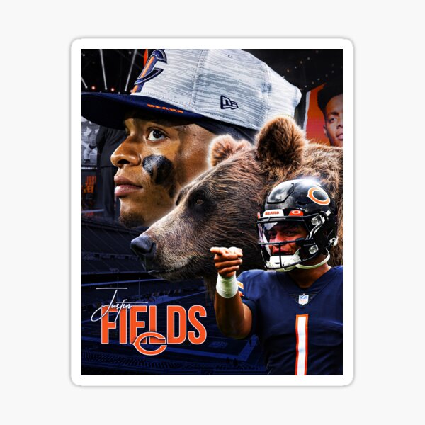 "Justin Fields" Sticker by soundfakex | Redbubble