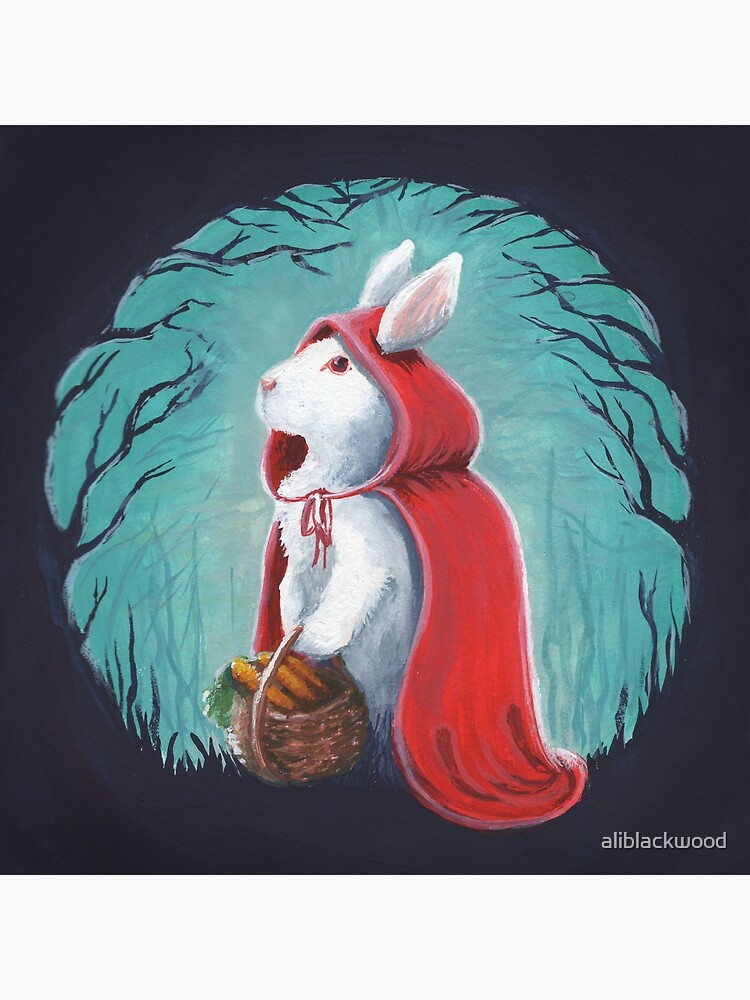 "Little Red Riding Bun" Poster by aliblackwood | Redbubble