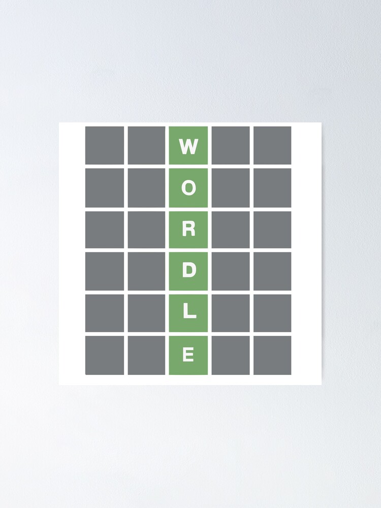 "Wordle" Poster for Sale by BadgertheBagel | Redbubble