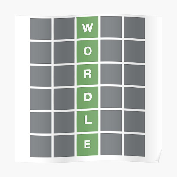 "Wordle" Poster for Sale by BadgertheBagel | Redbubble